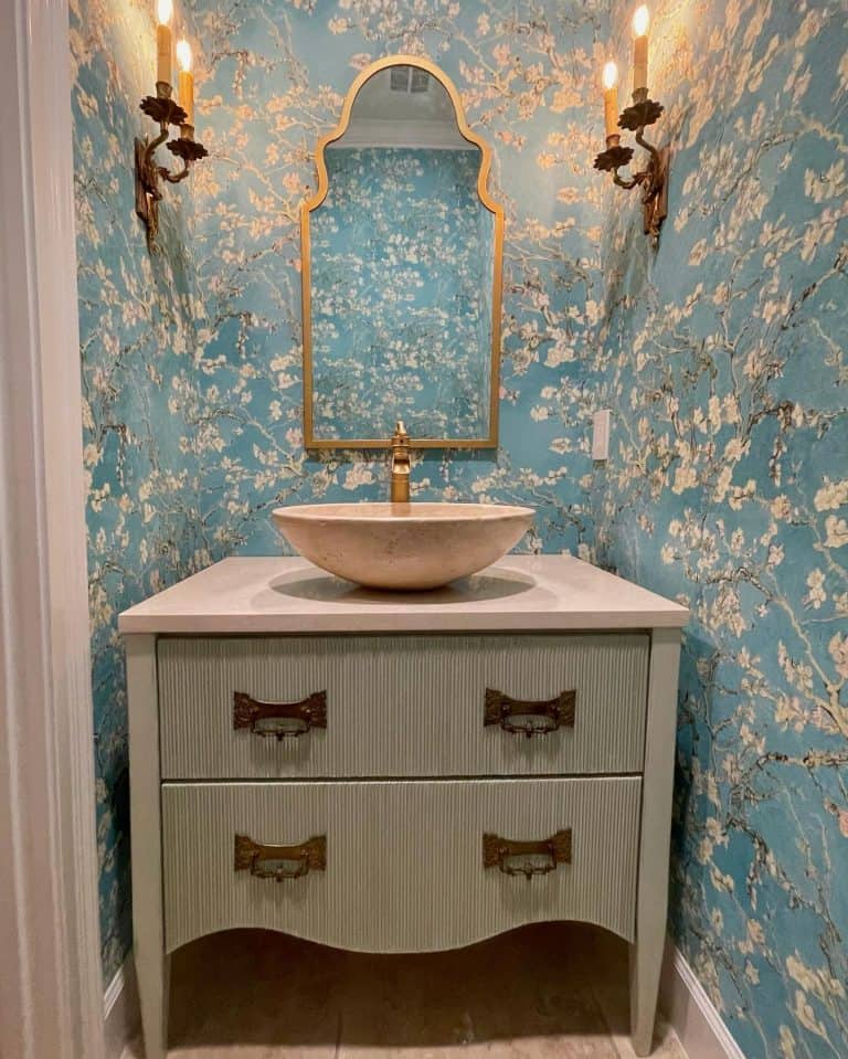 22 Stunning Powder Room Vanity Designs: Enhancing Elegance and Luxury ...