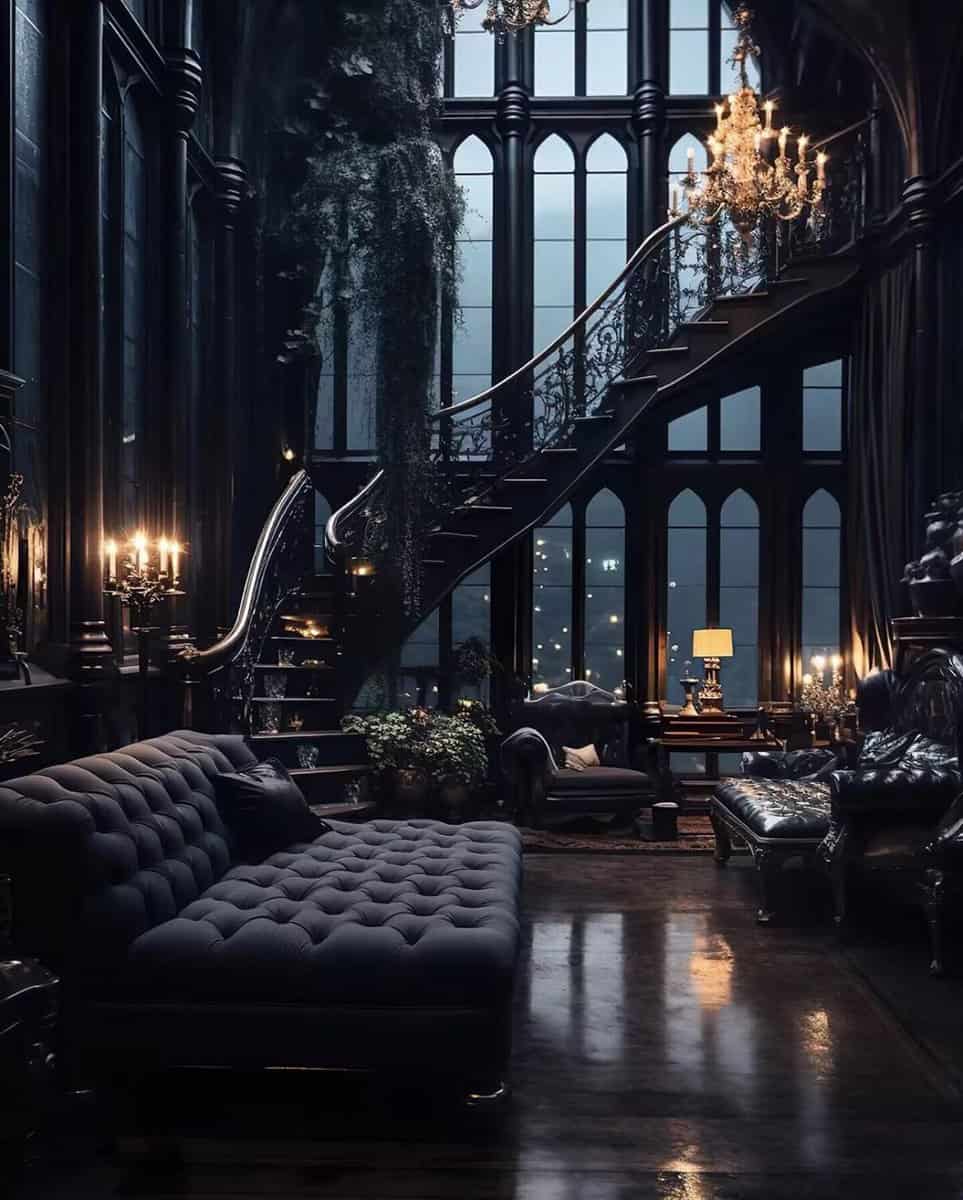 Transform Your Home with These 18 Gothic Living Room Ideas ...