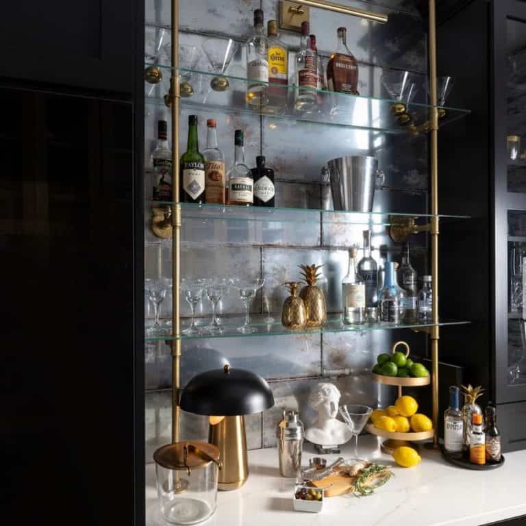 Elevate Your Home Bar With Glass Shelves (20 Ideas) – Inspirations at ...
