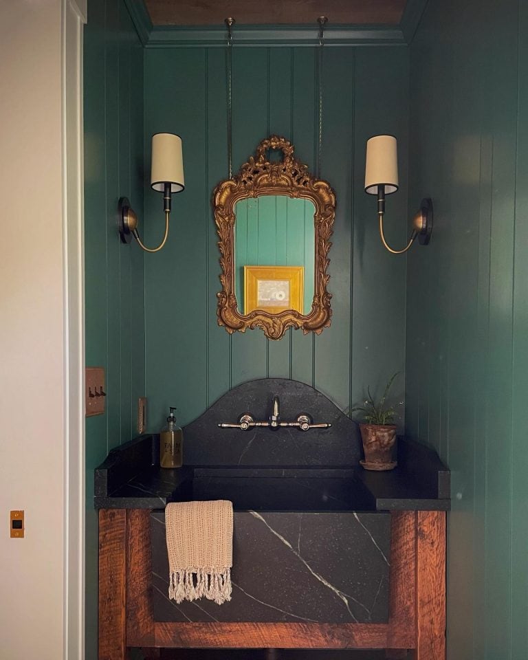 22 Stunning Powder Room Vanity Designs: Enhancing Elegance and Luxury ...