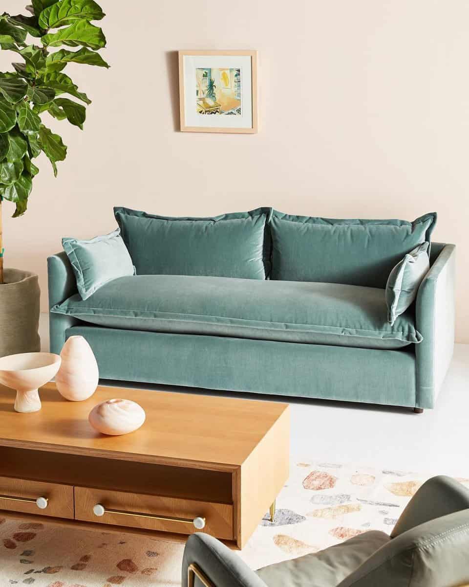The Allure of Teal Velvet Sofa: A Timeless Addition to Any Room ...